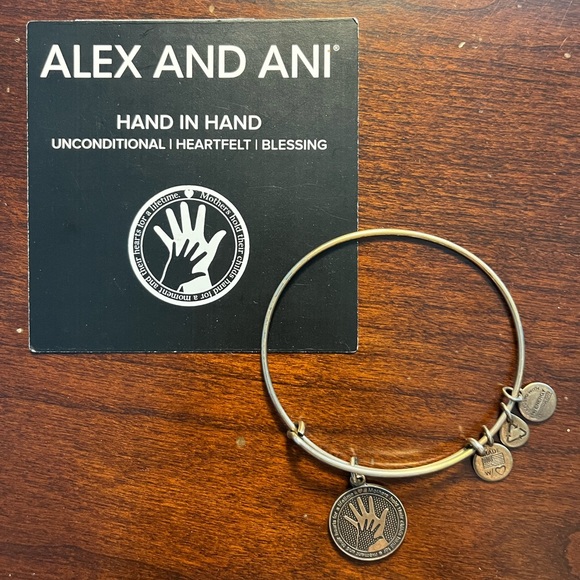 Alex and Ani | Jewelry | Alex And Ani Gold Hand In Heart Bracelet ...